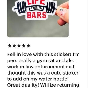 Gym Sticker for Water Bottle, Workout Sticker, Crossfit Sticker, Lift ...