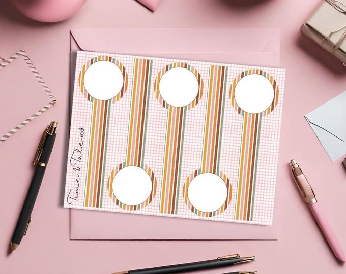 Personalised Lollipop Style Stickers 35mm X 90mm, Tamper Proof, Candle ...