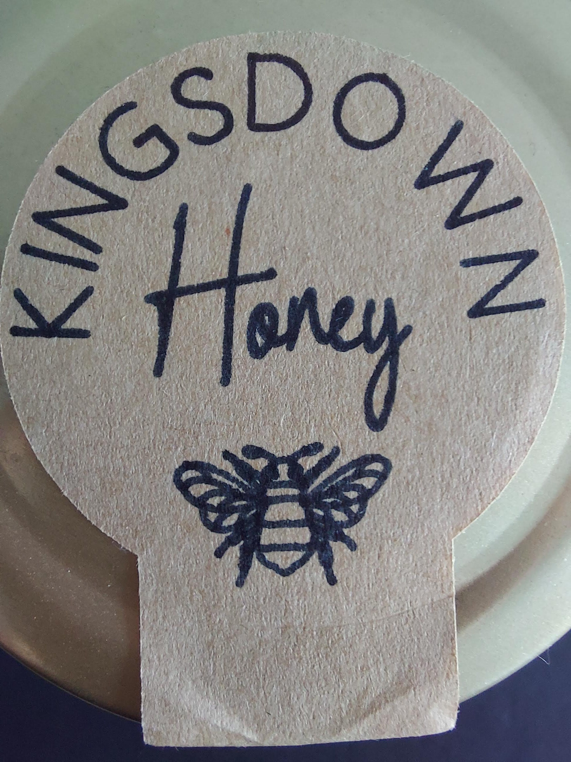 Custom Honey Jar/pickling/jam Label. With Tail. Personalised Kraft ...