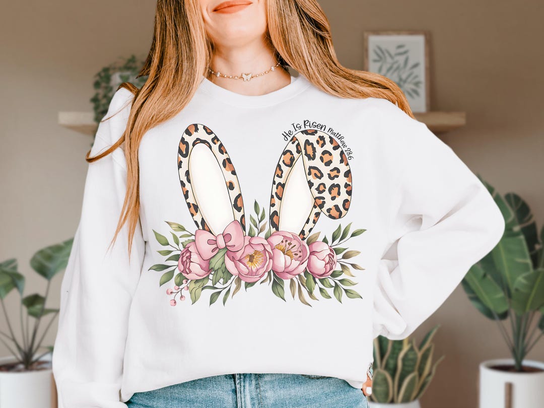 Happy Easter Png, Christian Png, Coquette Pink Bow Png, Cheetah Print ...