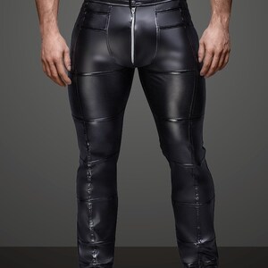 Mens Pants Wet Look, Rock & Roll Pants for Men, Mens Long Pants, Mens ...