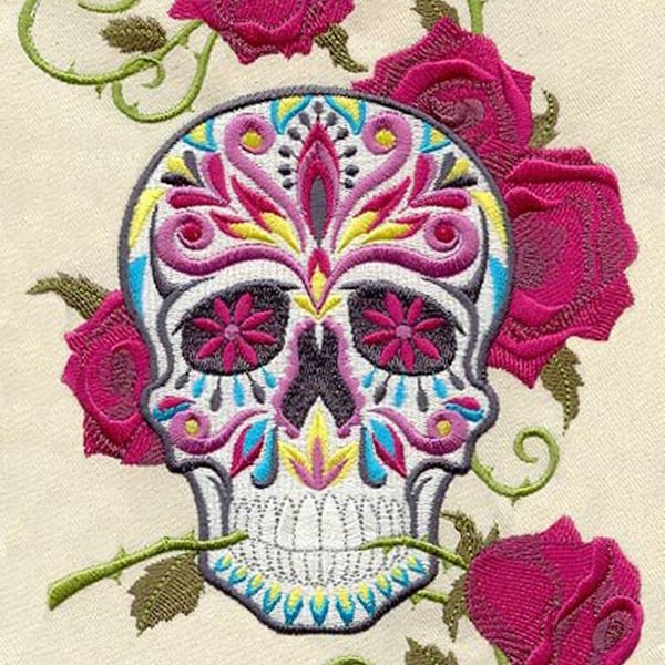 Skull Embroidery - Etsy