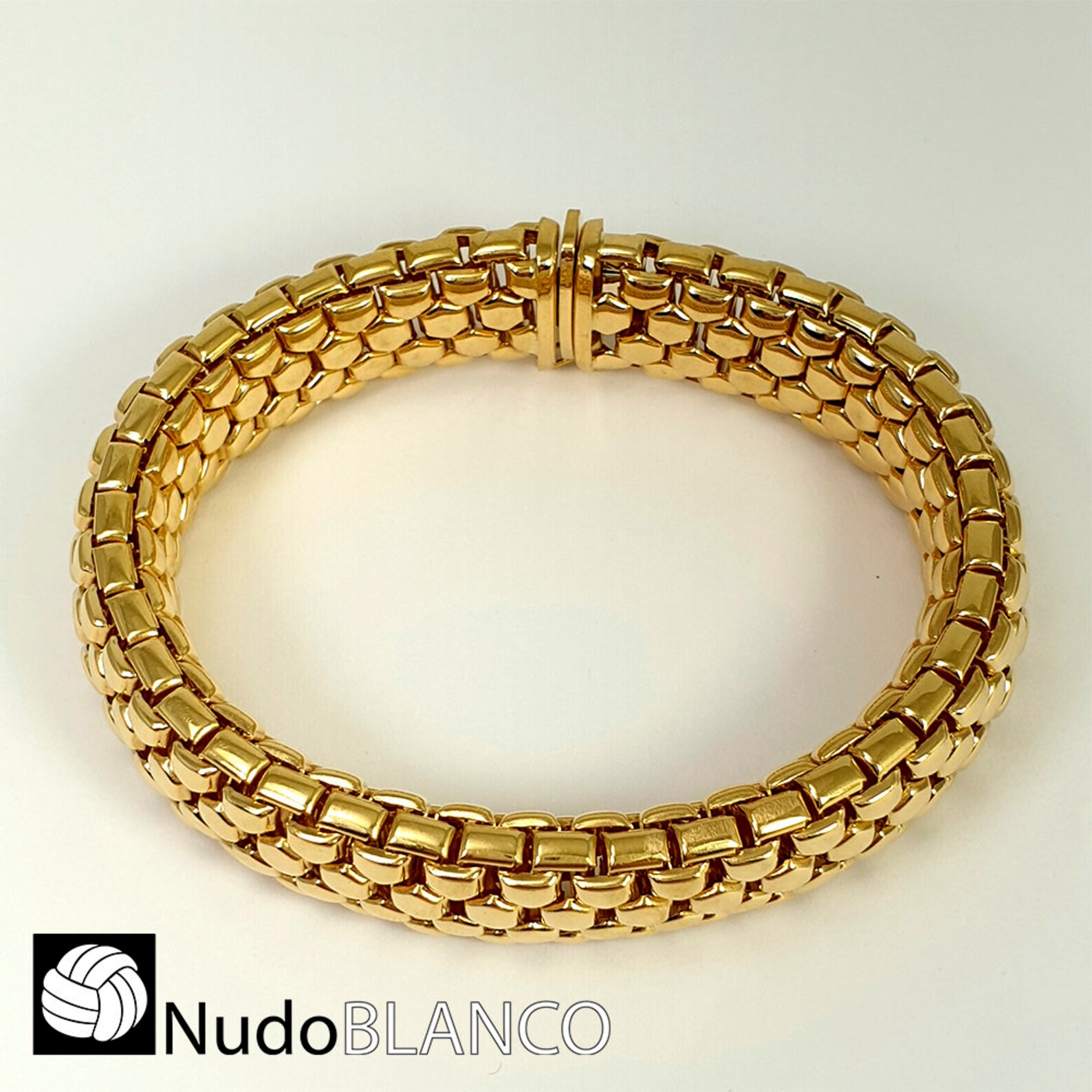 Nice Fope Felix It 18K Yellow Gold Lady Bracelet Italian Brand 60.6gr ...