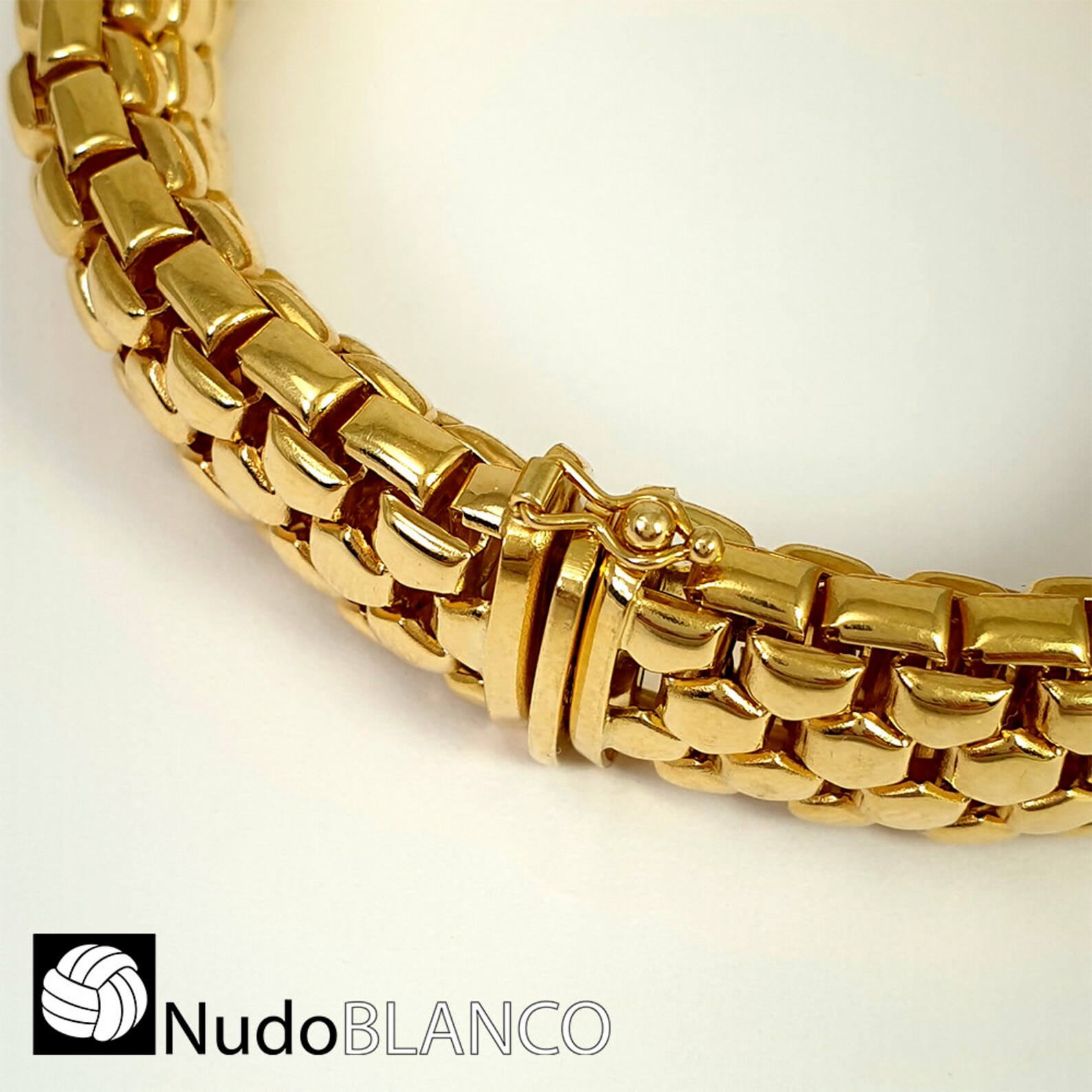 Nice Fope Felix It 18K Yellow Gold Lady Bracelet Italian Brand 60.6gr ...