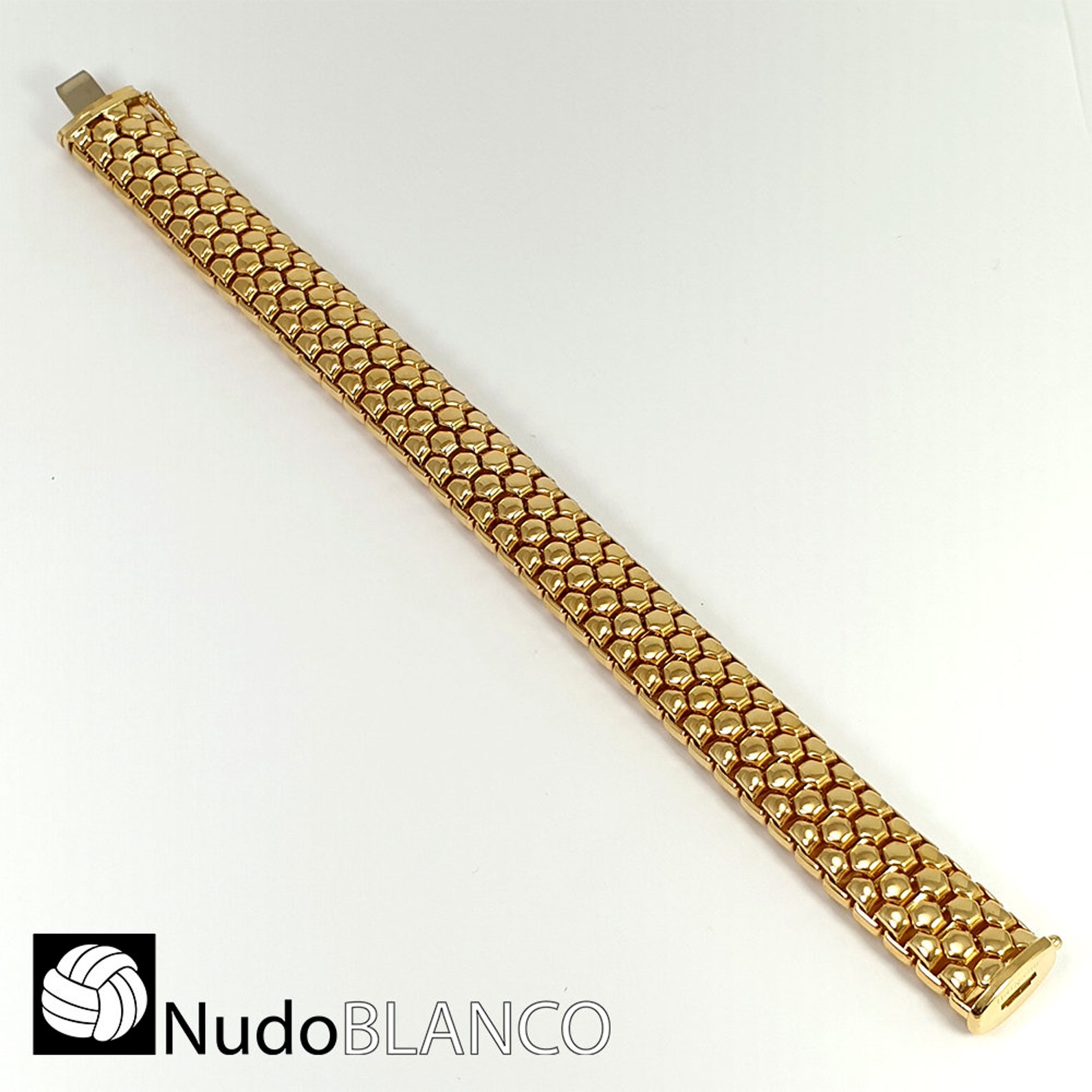 Nice Fope Felix It 18K Yellow Gold Lady Bracelet Italian Brand 60.6gr ...