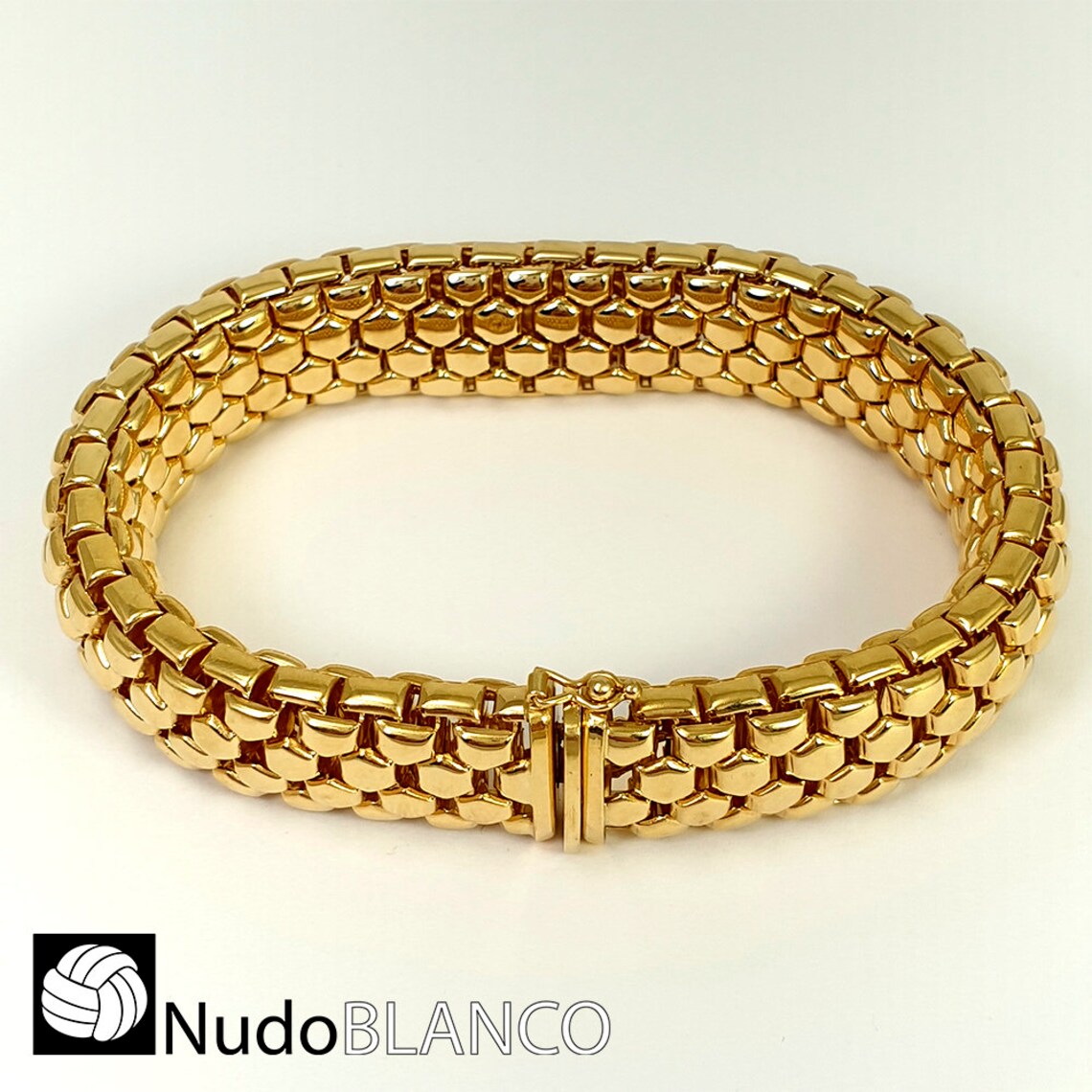 Nice Fope Felix It 18K Yellow Gold Lady Bracelet Italian Brand 60.6gr ...