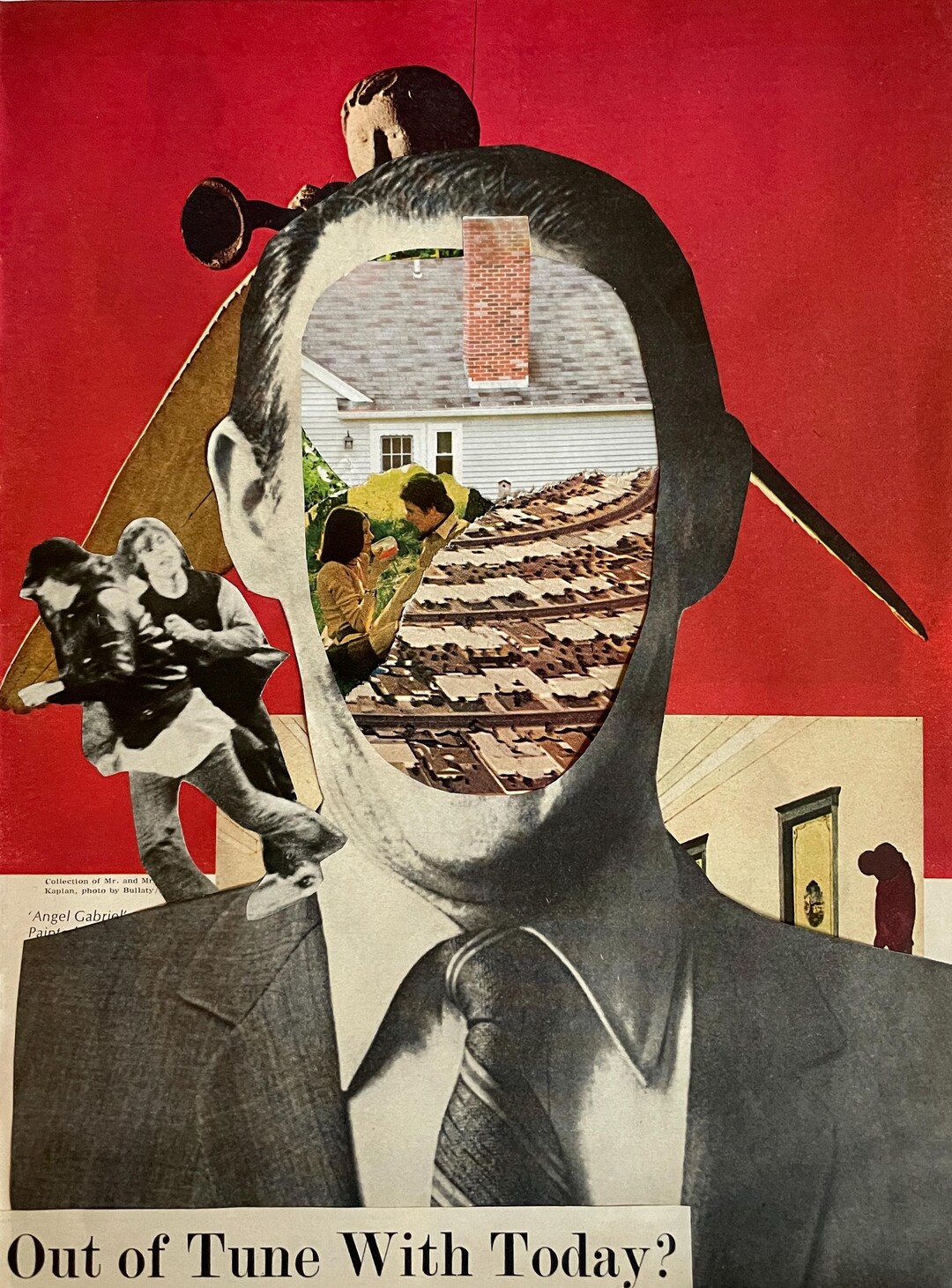 Handmade Collage Art Print | Vintage Collage Art | Collage Wall Art ...
