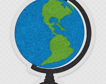 Transparent World Map Sticker, Clear World Map Sticker, Travel, Vector ...
