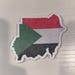 Sudan Flag and Country Sticker, Sudan Country Sticker, Sudanese Flag ...