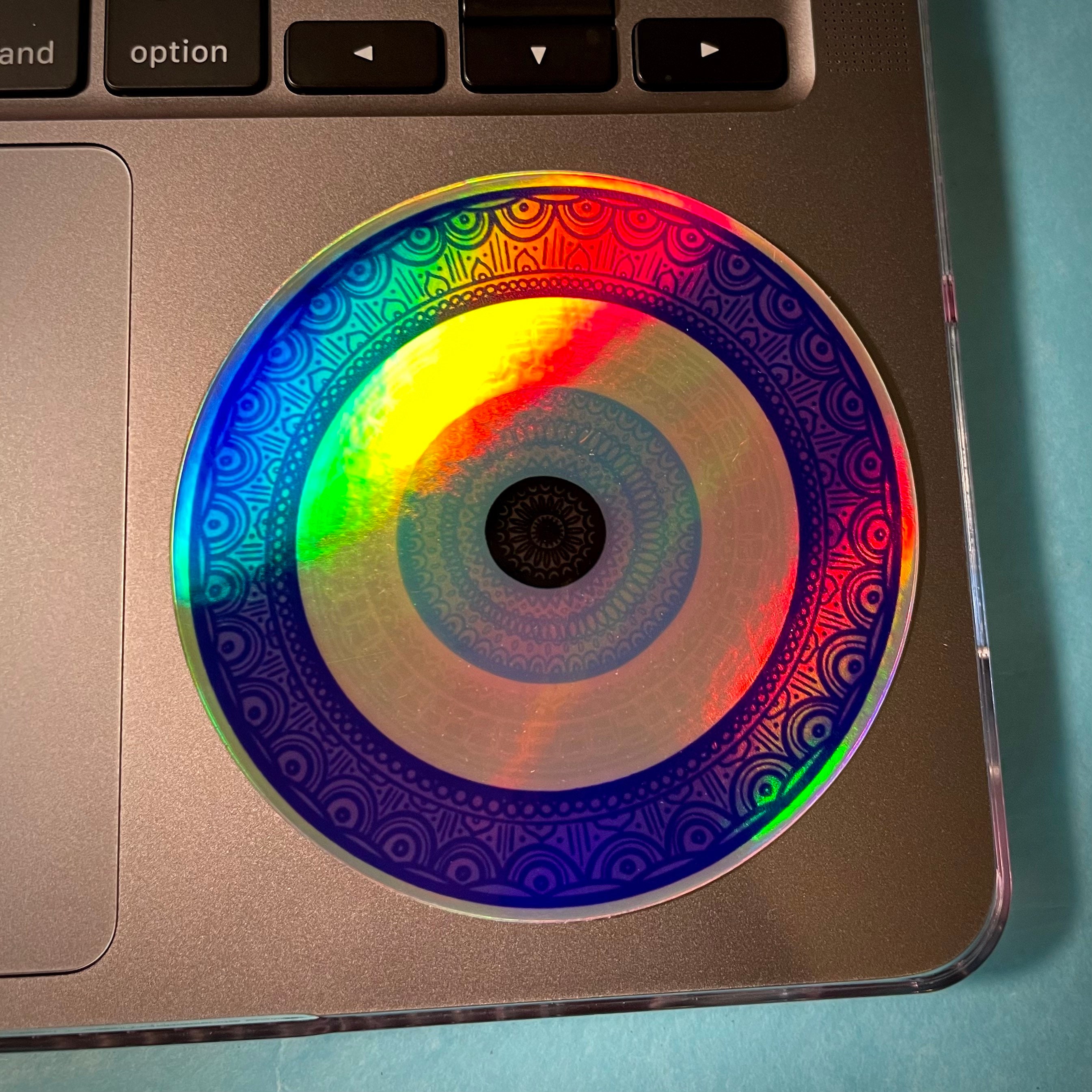 Evil Eye Zentangle Sticker | Holographic | Evil Eye Laptop Sticker - Etsy