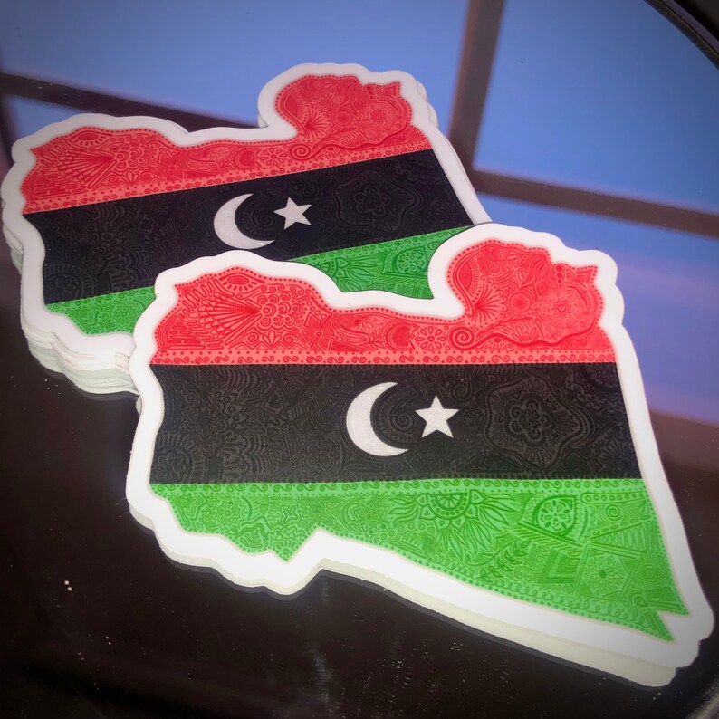 Libya Flag & Country Sticker - Etsy
