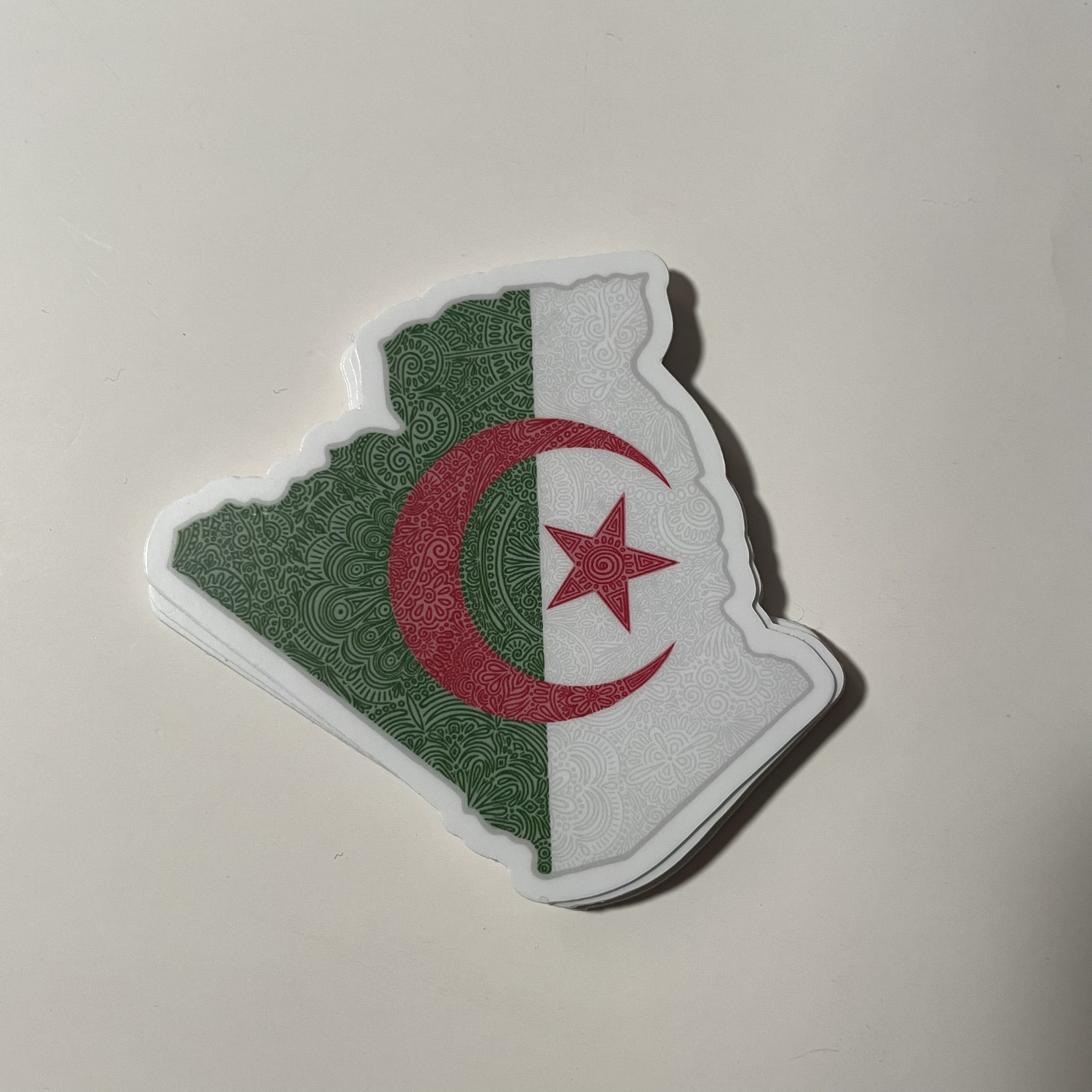 Algerian Flag Country Vinyl Sticker - Etsy
