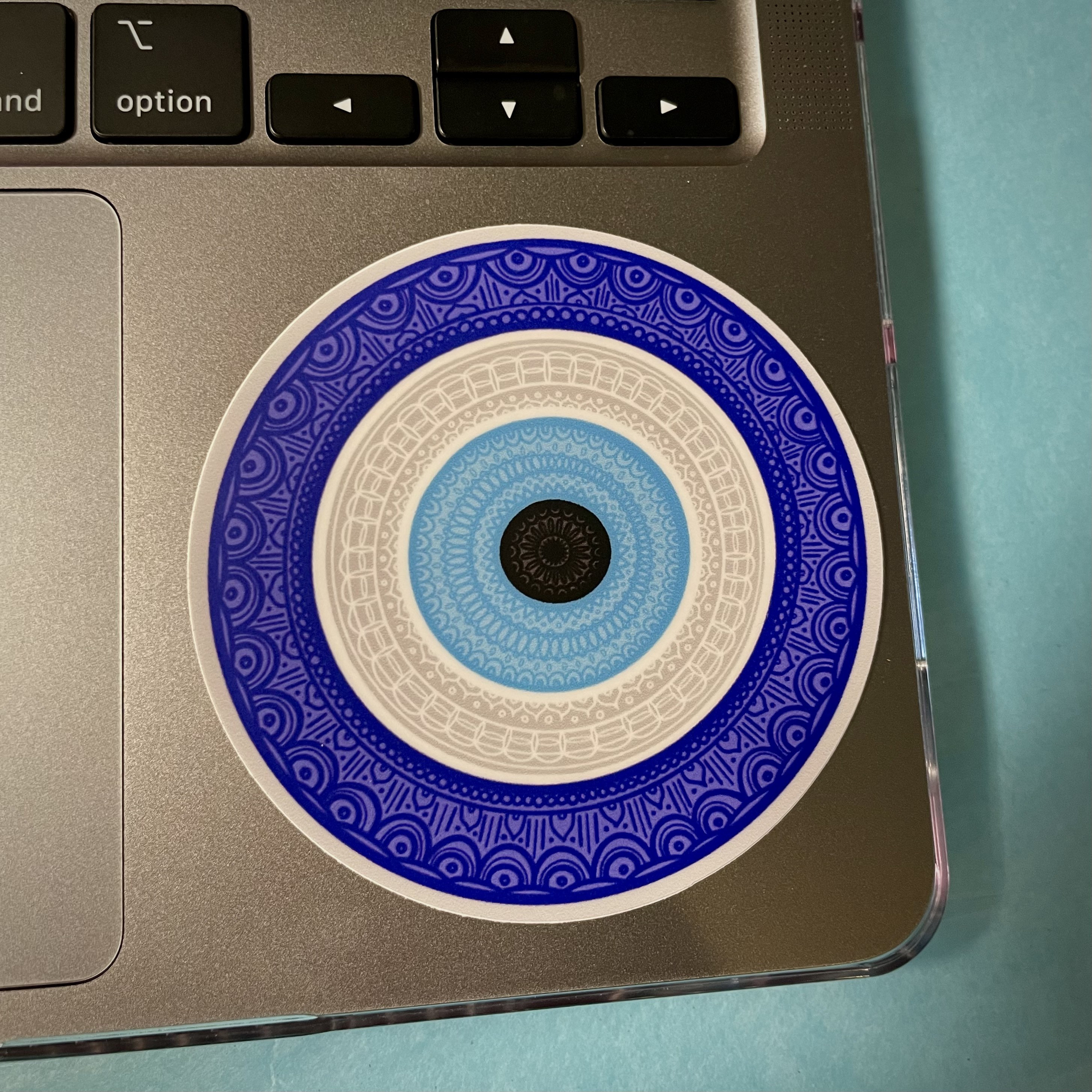 Evil Eye Zentangle Sticker | Holographic | Evil Eye Laptop Sticker - Etsy