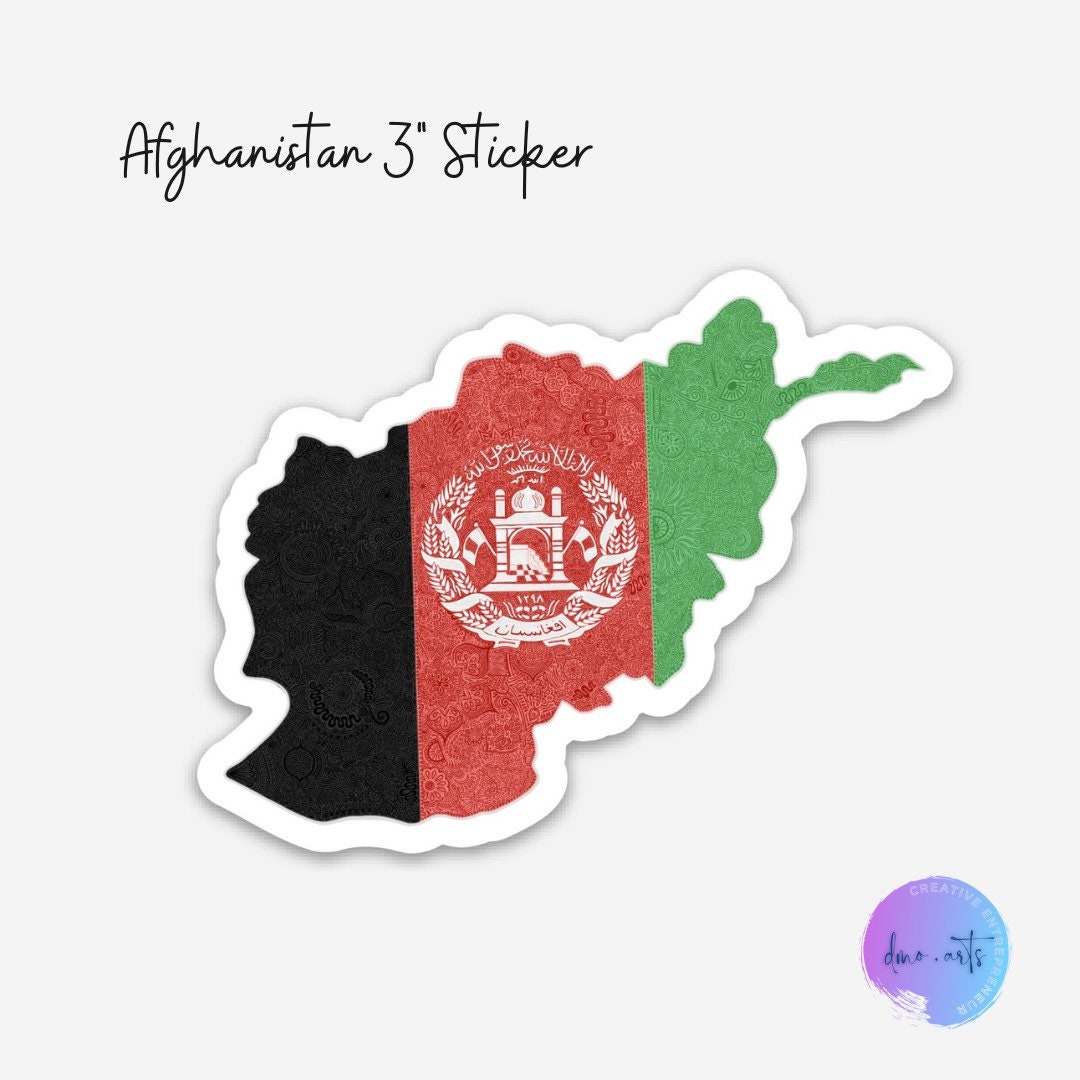 Afghanistan Flag & Country Sticker - Etsy Sweden