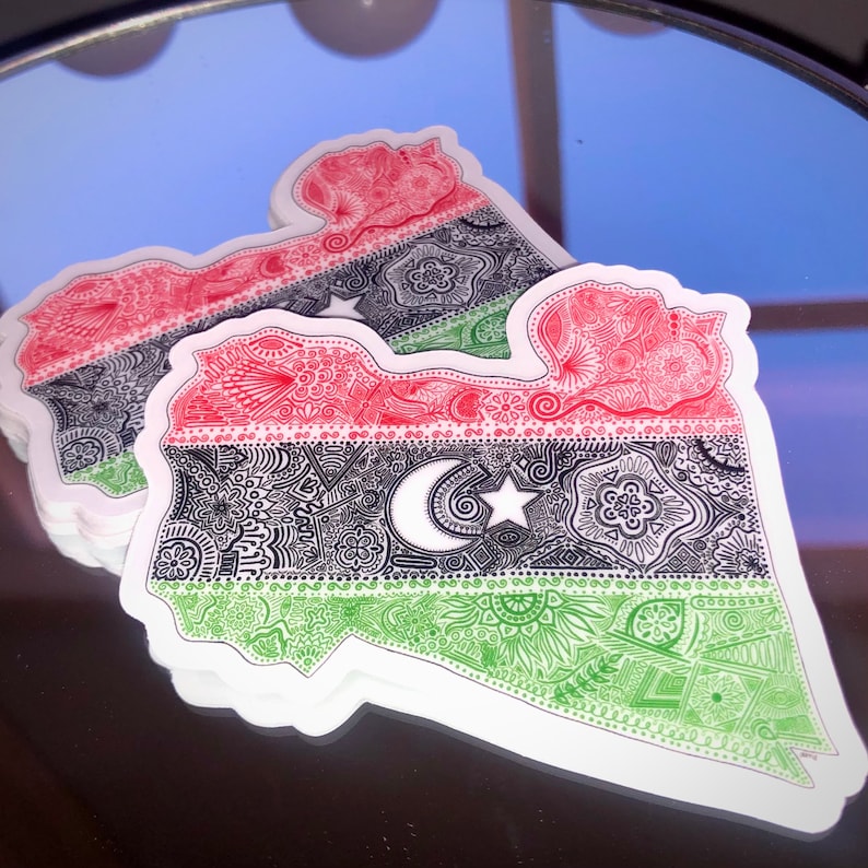 Libya Flag & Country Sticker - Etsy