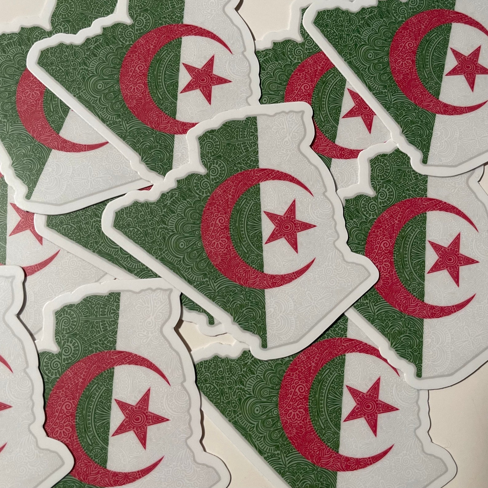 Algerian Flag Country Vinyl Sticker - Etsy