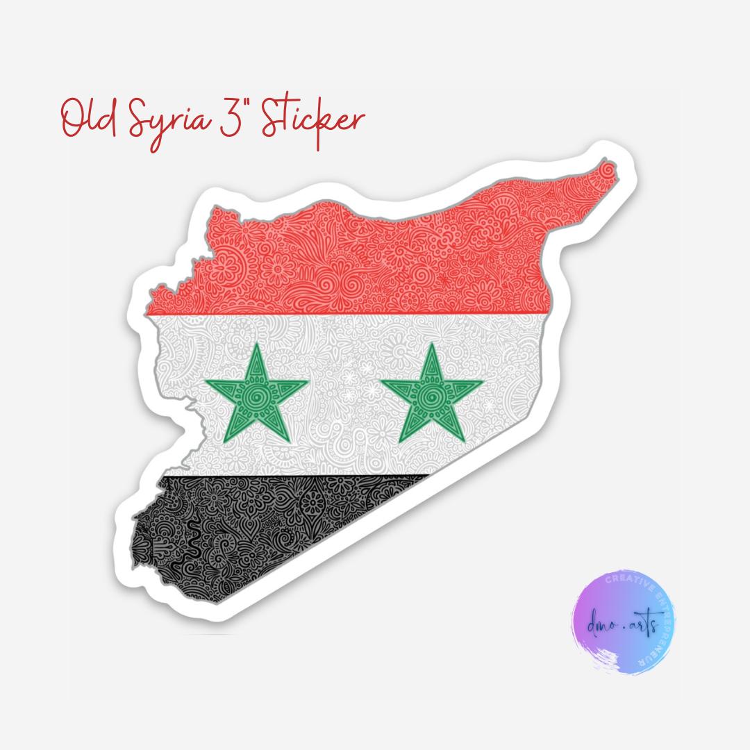 Syrian Flag Vinyl Sticker: Weather Resistant Laptop Decal - Etsy