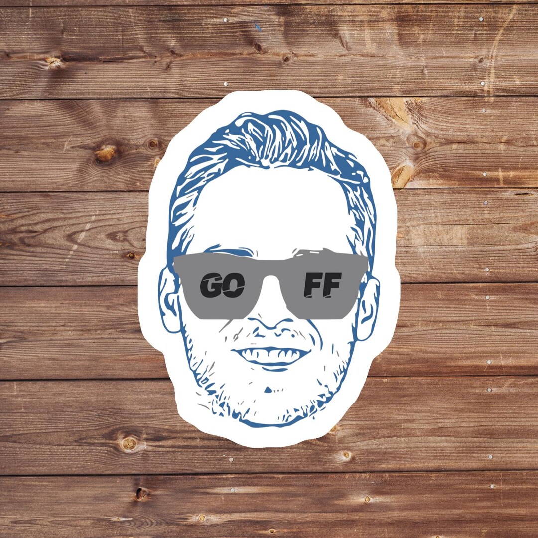 Jared Goff Head Vinyl Sticker, Detroit Sticker, NFL Football Sticker ...