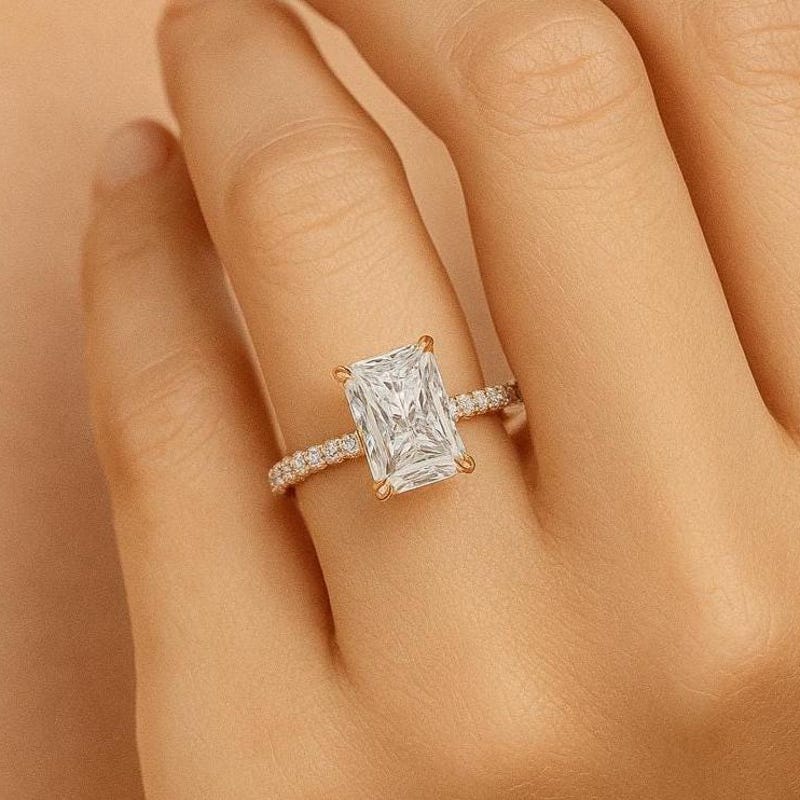 Radiant 1 Ct Ring - Etsy