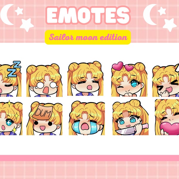 Sailor Moon Discord Emotes - Etsy