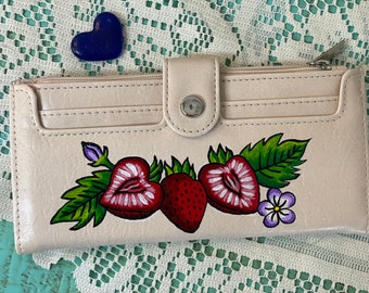 Strawberry Wallet - Etsy