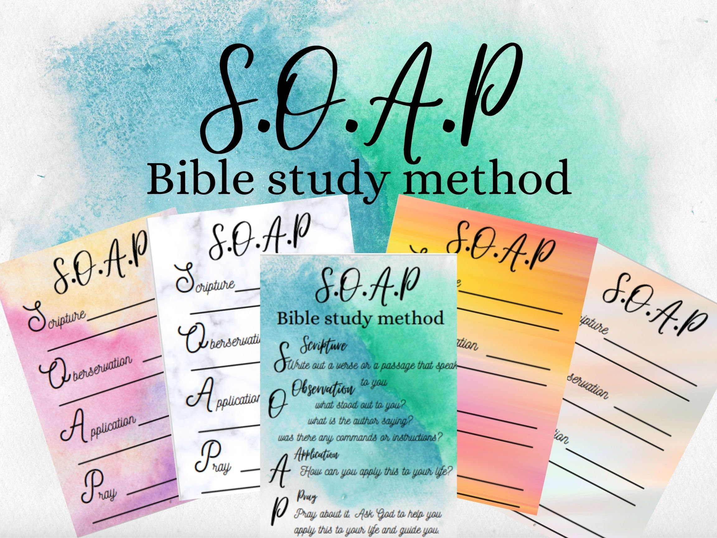 Soap Bible Study Method - Etsy