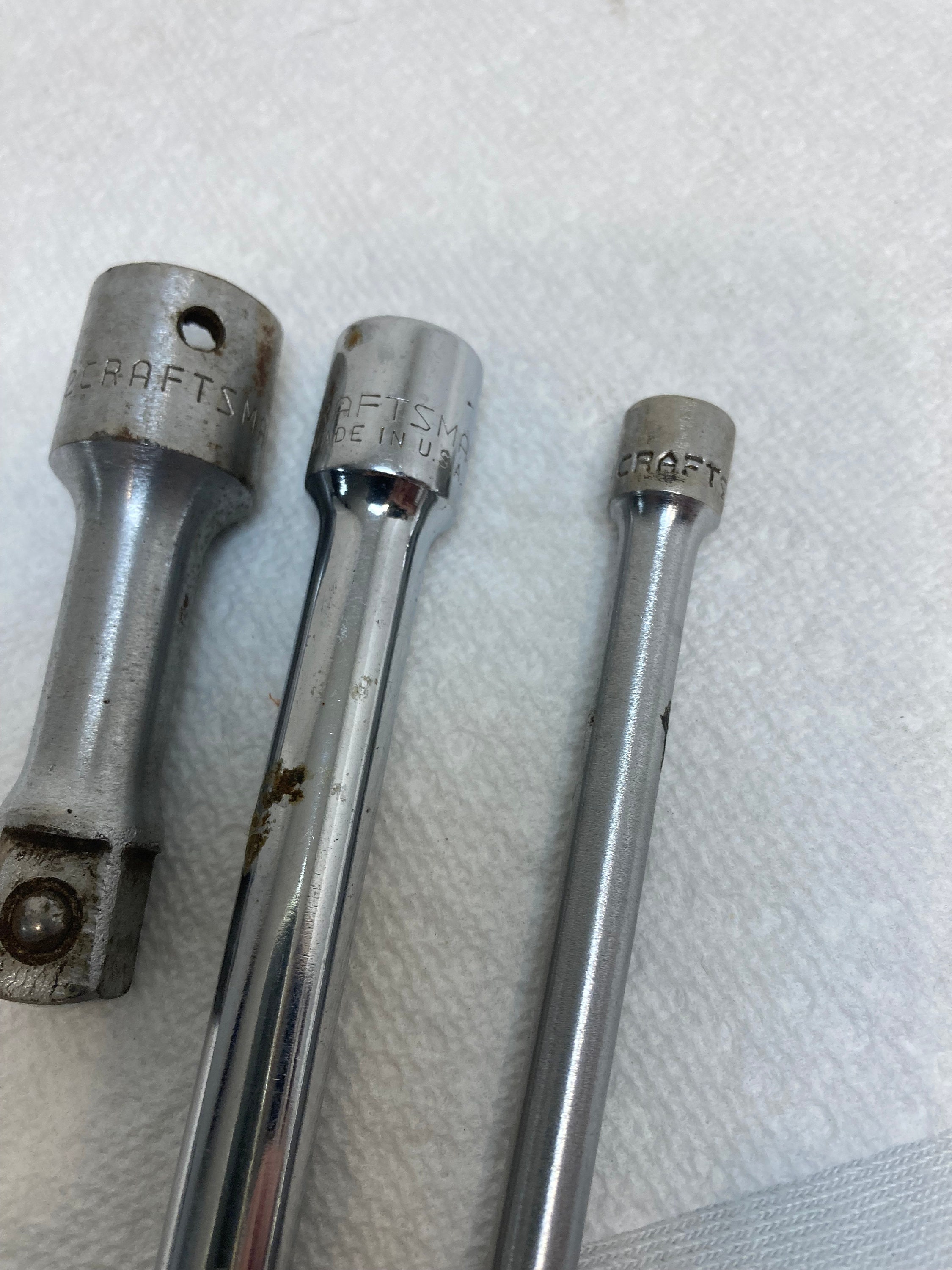 Set of 3 Vintage Craftsman Socket Extensions 1/2, 3/8" & 1/4" Drive - Etsy