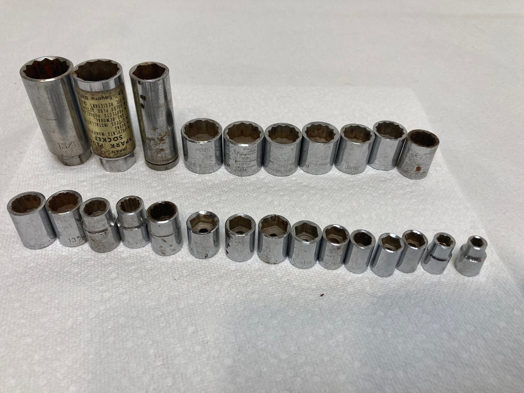 25 Assorted Japan 3/8" & 1/4" Drive Sockets Japan Quality Made - Etsy