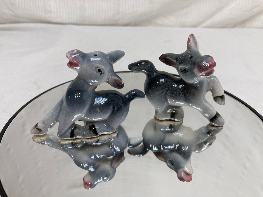 Vintage Adorable Donkeys Japan Salt & Pepper Shakers - Etsy