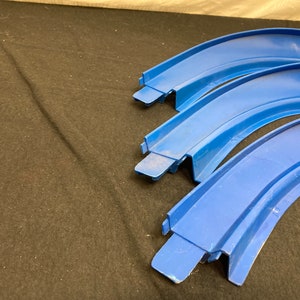 Set of 3 Hot Wheels Track Mattel 1978 Vintage 2945-2719 Curves Blue ...