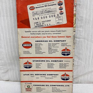 Vintage 1970's Amoco Gas Ohio State Road Map - Etsy