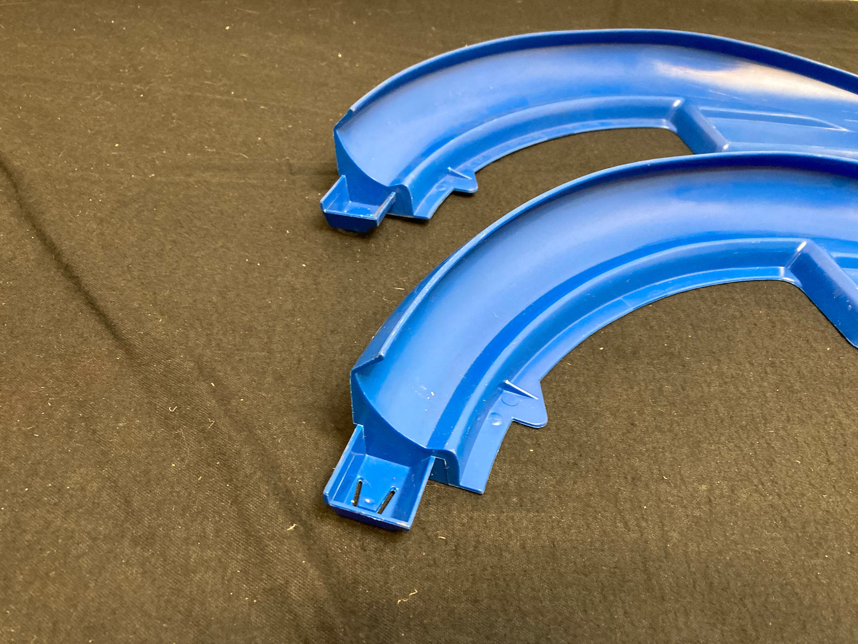 Set of 2 Hot Wheels Track Mattel 1978 Vintage 2946-2709 Curves Blue ...