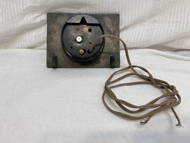 Vintage APOTHECARY RX Alchemy Symbols Metal Desk Shelf Clock Electric ...
