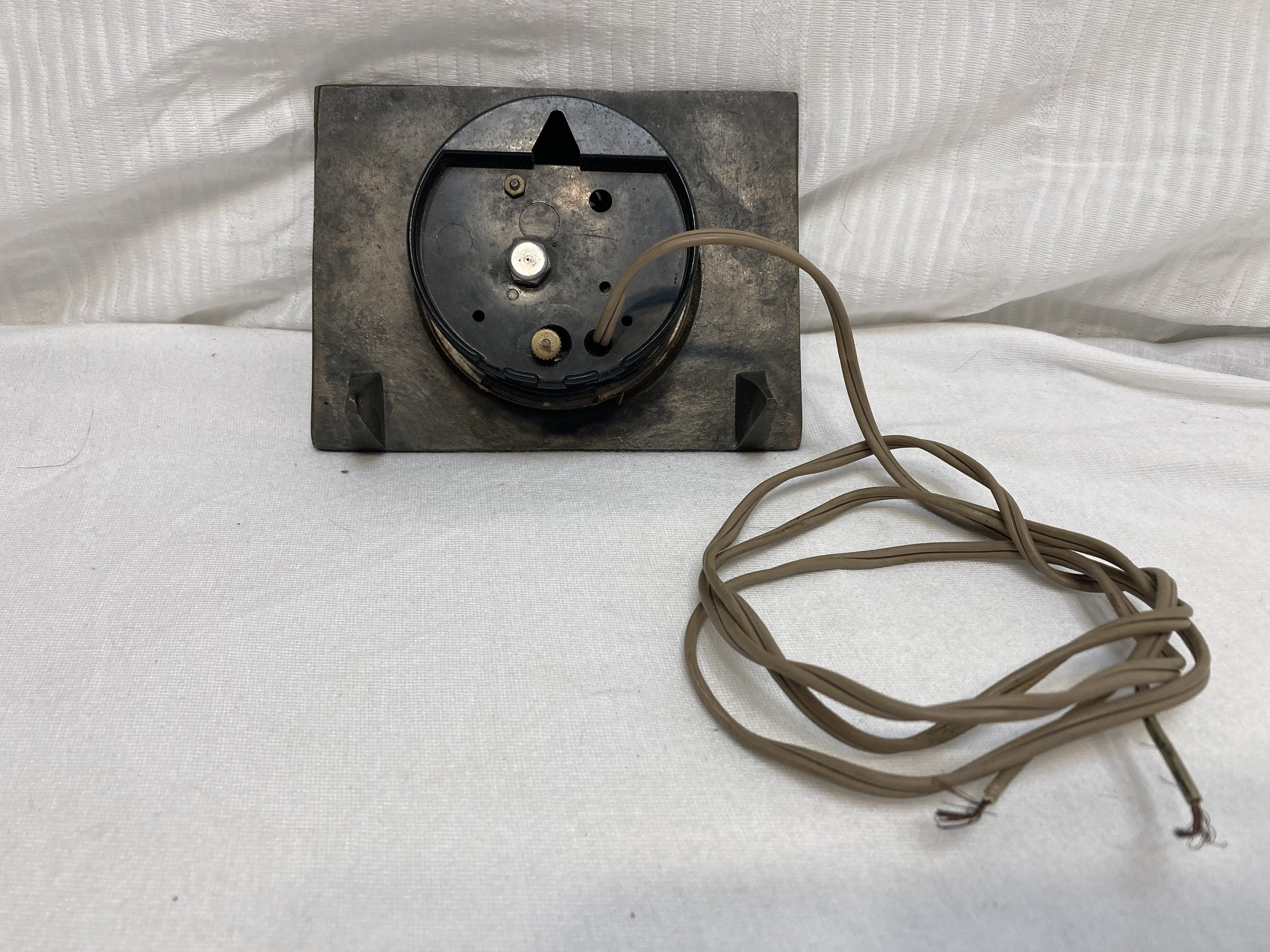 Vintage APOTHECARY RX Alchemy Symbols Metal Desk Shelf Clock Electric ...