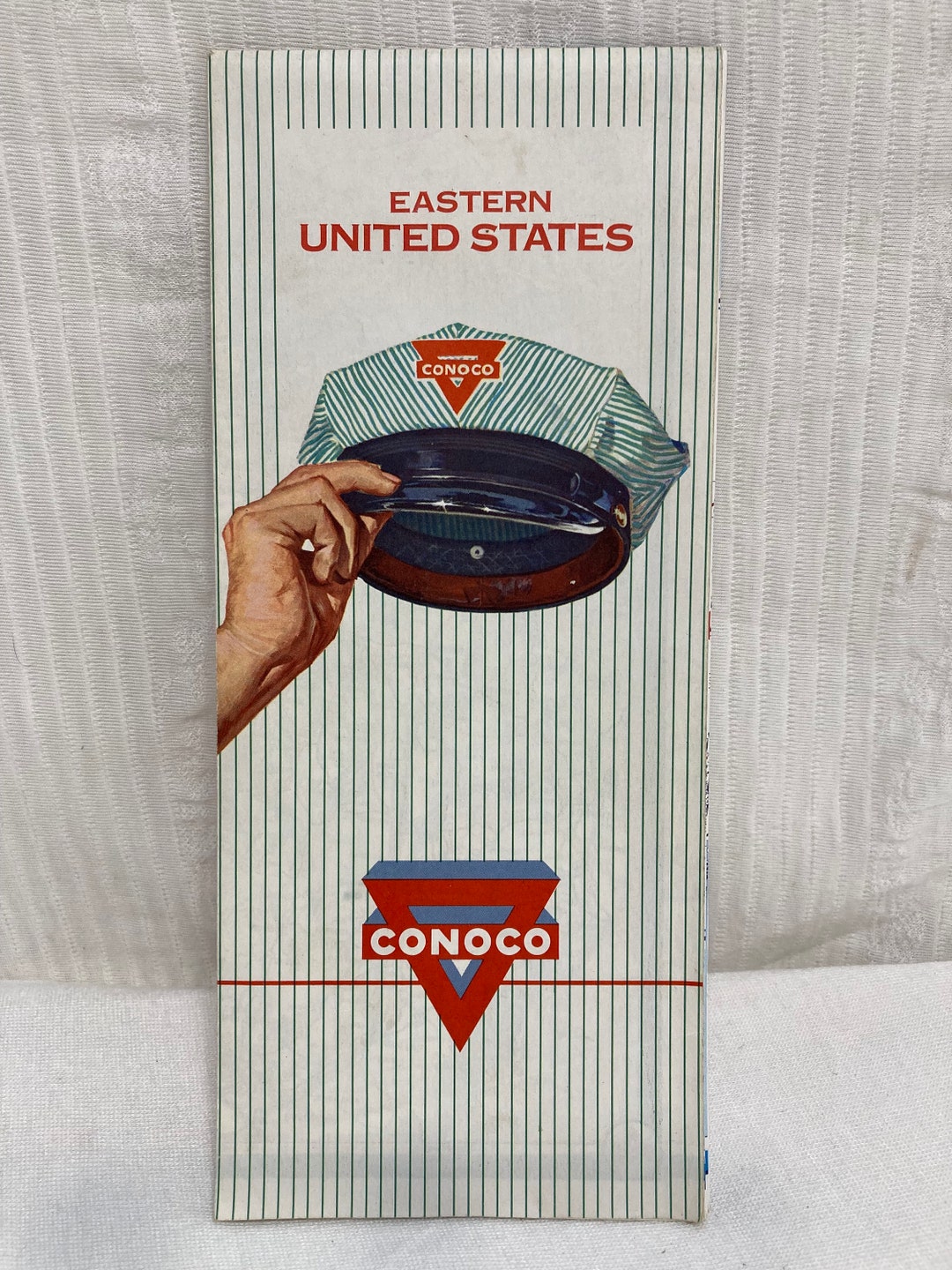 Vintage 1960's Conoco Oil Eastern U.S. State Road Map - Etsy