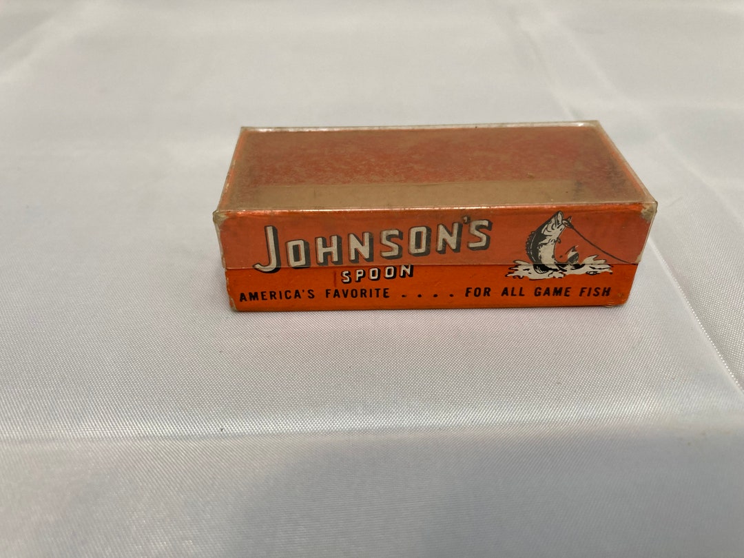Vintage Johnson's Spoon Gold Minnow Fishing Lure Box Only - Etsy