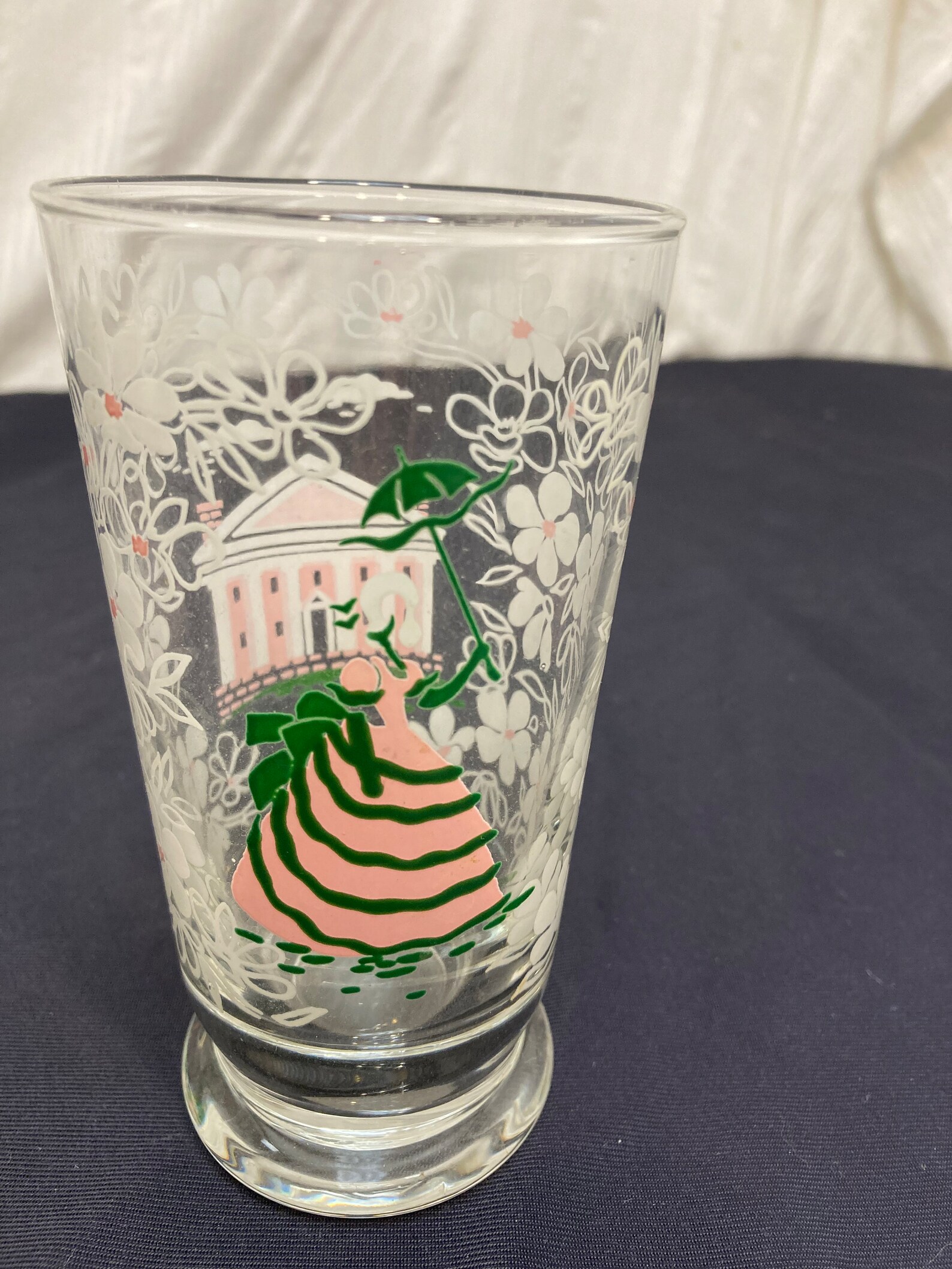 Vintage Libbey 9 Piece Southern Belle Magnolia Antebellum Glassware Set ...