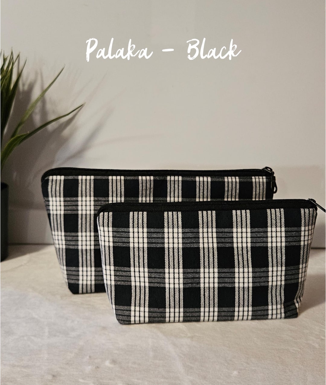 Palaka Zippered Pouch | Hawaiian Plaid Pouch - Etsy