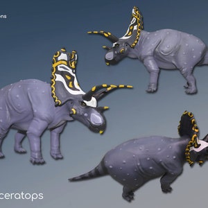 NAVAJOCERATOPS SULLIVANI, Model, Paleoartistic Reconstruction ...