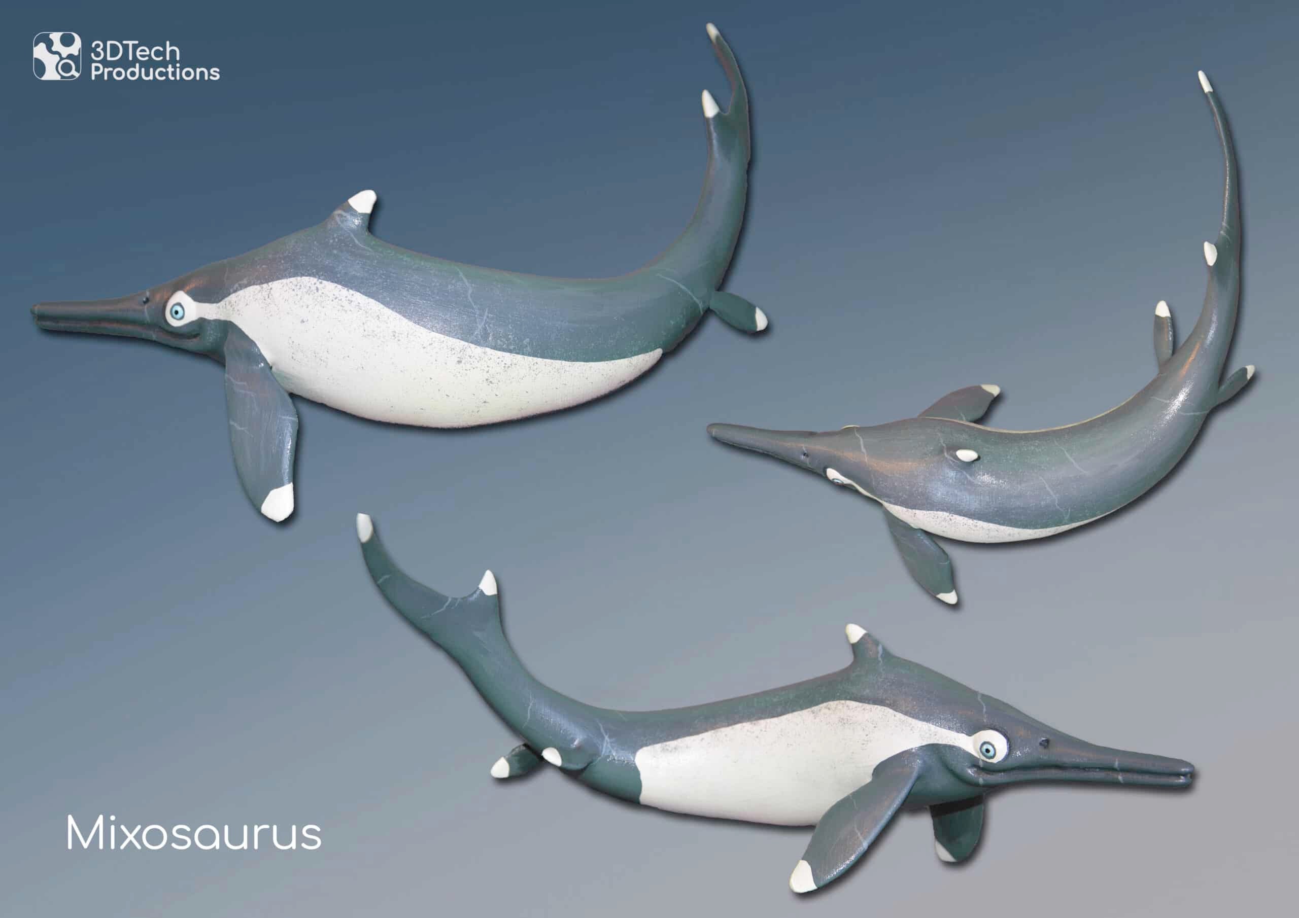 MIXOSAURUS CORNALIANUS, 3D Print, Paleoartistic Reconstruction ...