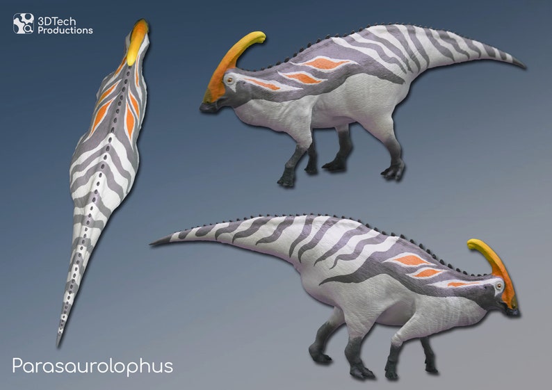 Parasaurolophus Walkeri, Dinosaur Model, Paleoartistic Reconstruction ...