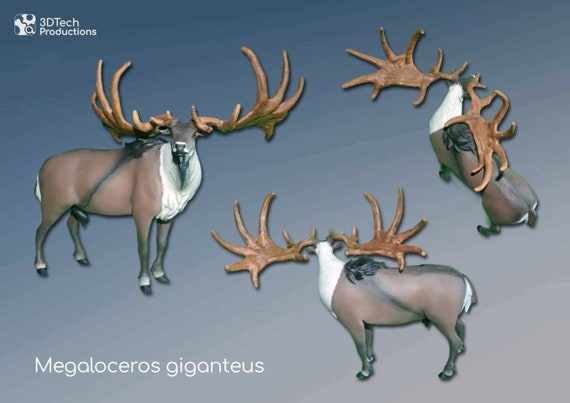 MEGALOCEROS GIGANTEUS Model Paleoartistic Reconstruction | Etsy