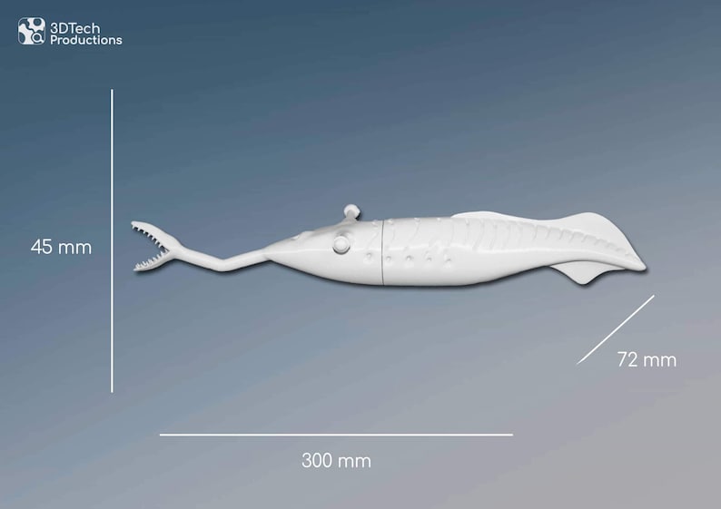 TULLIMONSTRUM GREGARIUM, Model, Paleoartistic Reconstruction ...
