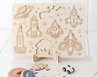 Wood Toy Spaceship - Etsy