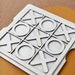 Tic Tac Toe Board Game Wooden XO Table Game Indoor & Outdoor - Etsy