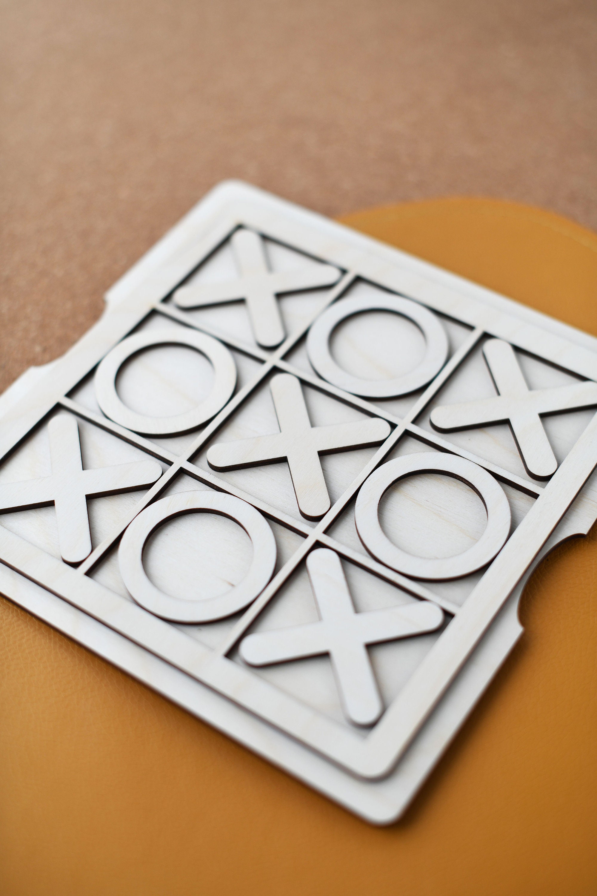 Tic Tac Toe Board Game Wooden XO Table Game Indoor & Outdoor - Etsy