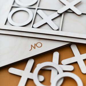 Tic Tac Toe Board Game Wooden XO Table Game Indoor & Outdoor - Etsy