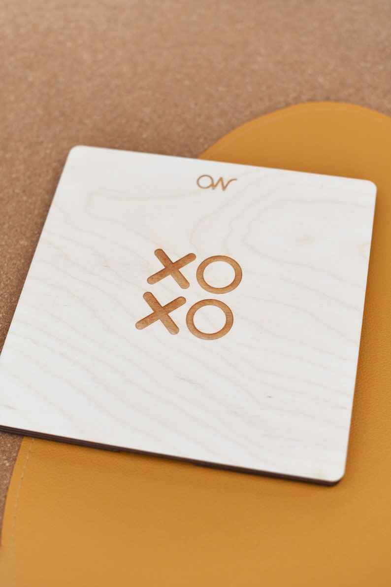 Tic Tac Toe Board Game Wooden XO Table Game Indoor & Outdoor - Etsy