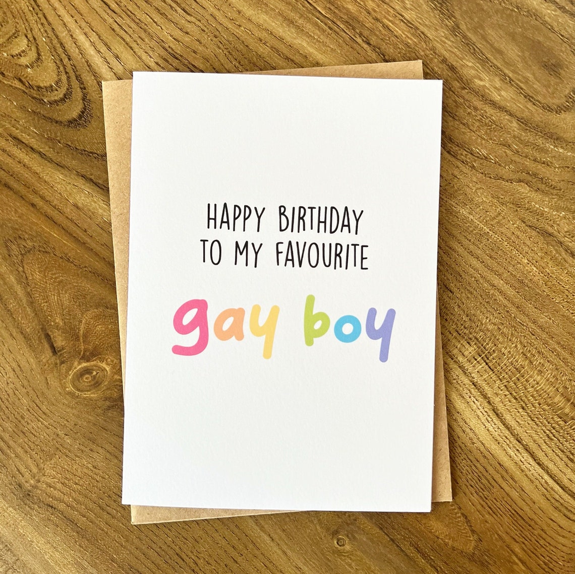 Happy Birthday Gay Boy Gay Birthday Card. Queer Card Funny | Etsy