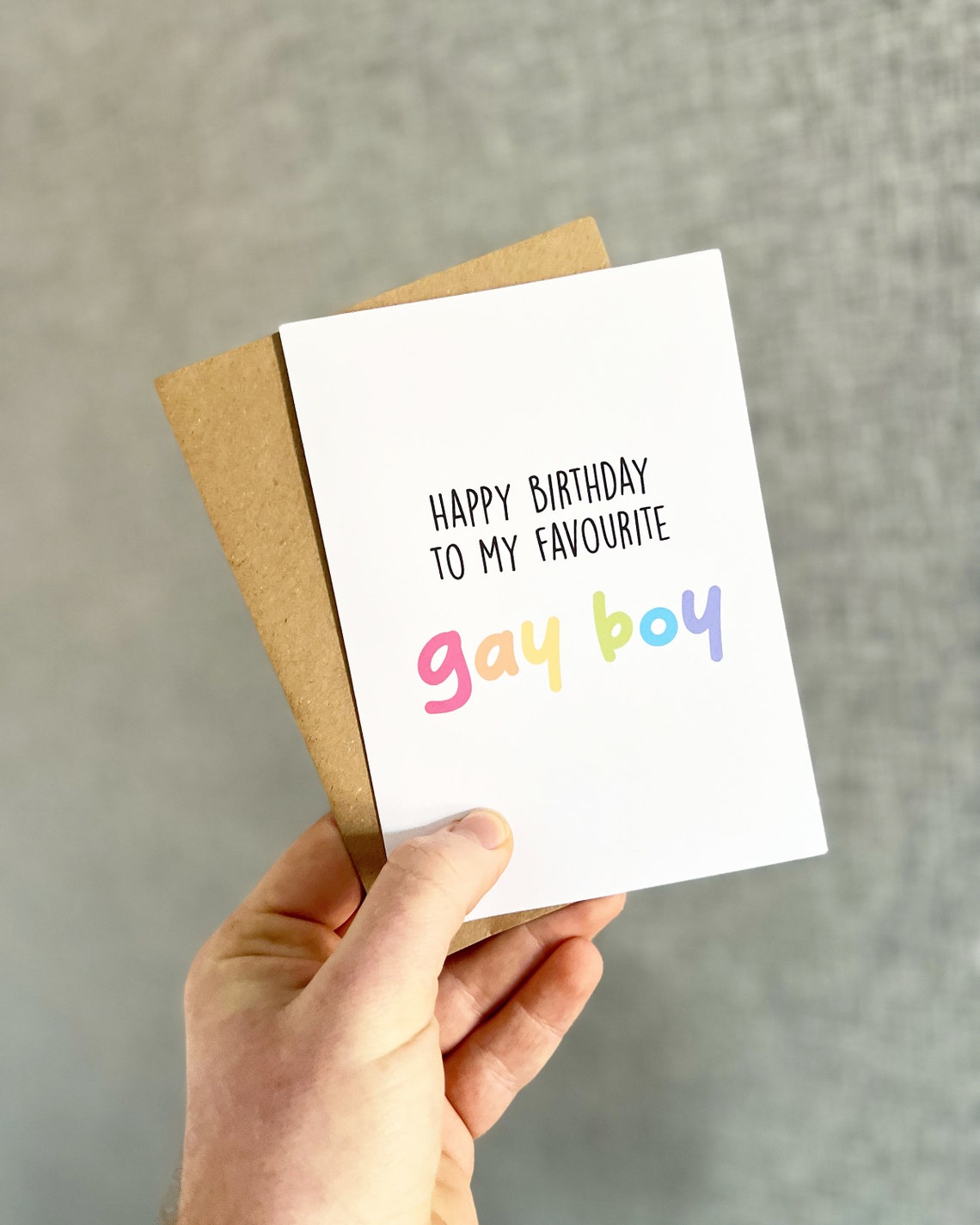 Happy Birthday Gay Boy Gay Birthday Card. Queer Card Funny | Etsy